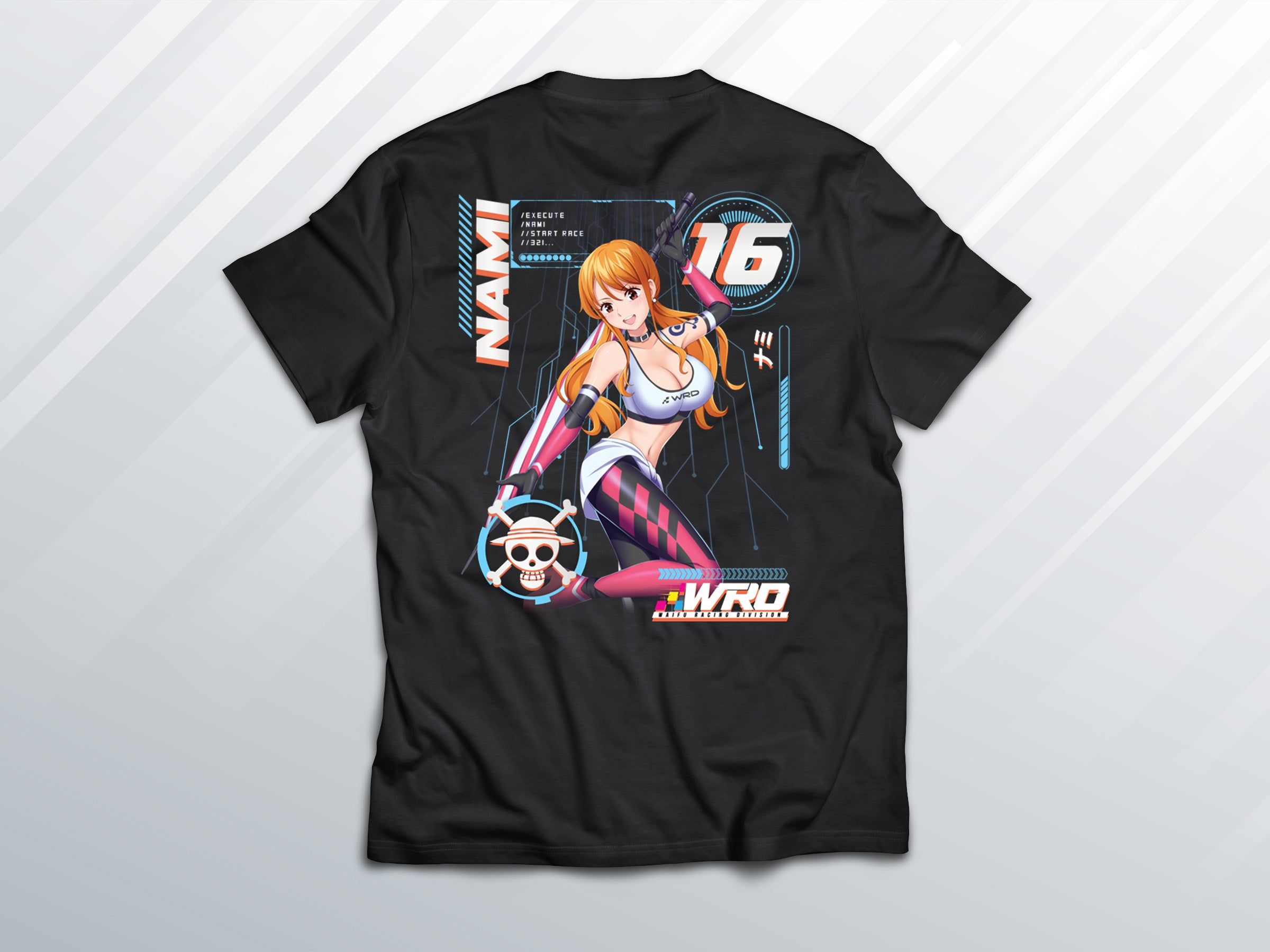 Nami T-shirt (Front & Back) – WaifuRacingDivision