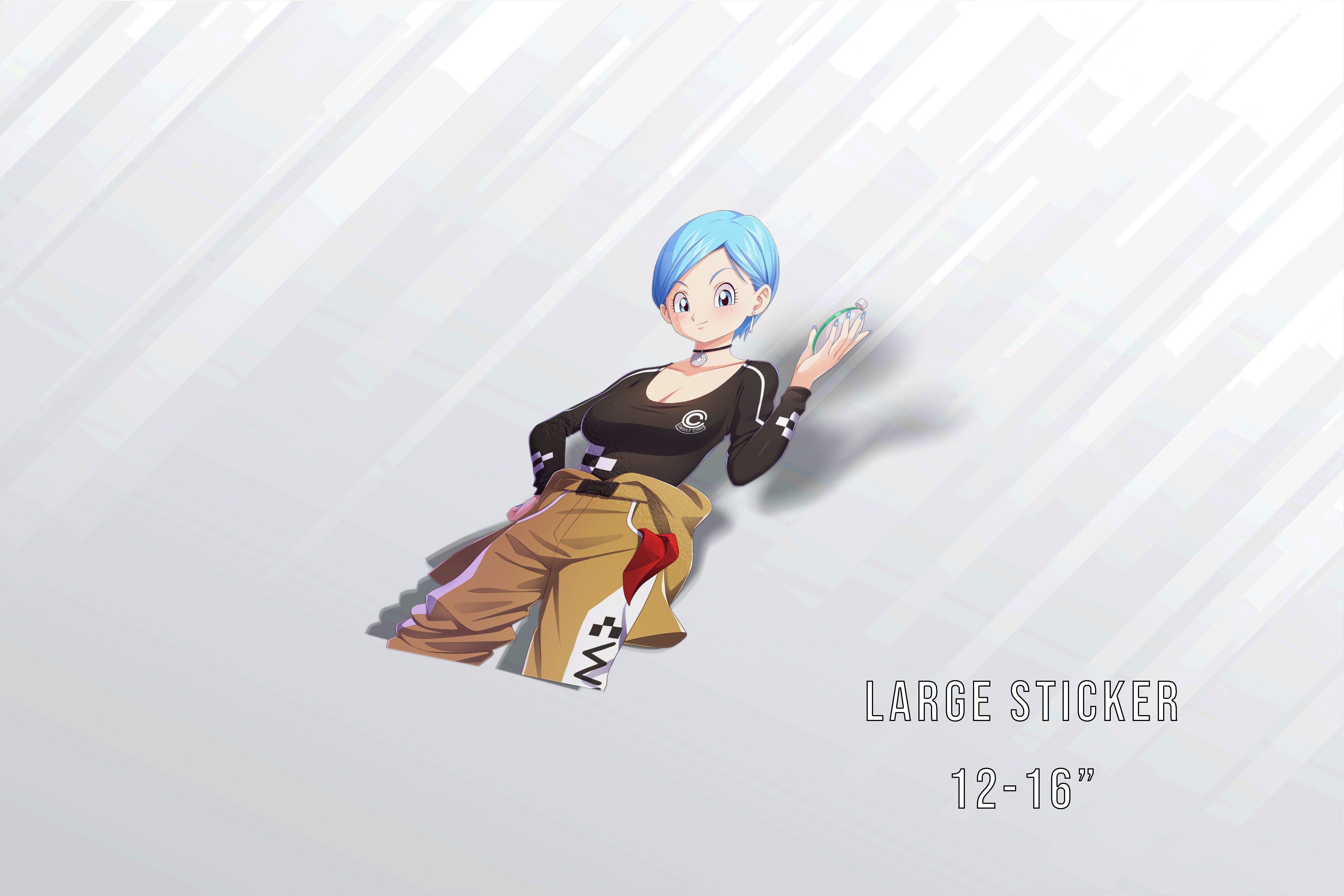Bulma Large Sticker – WaifuRacingDivision