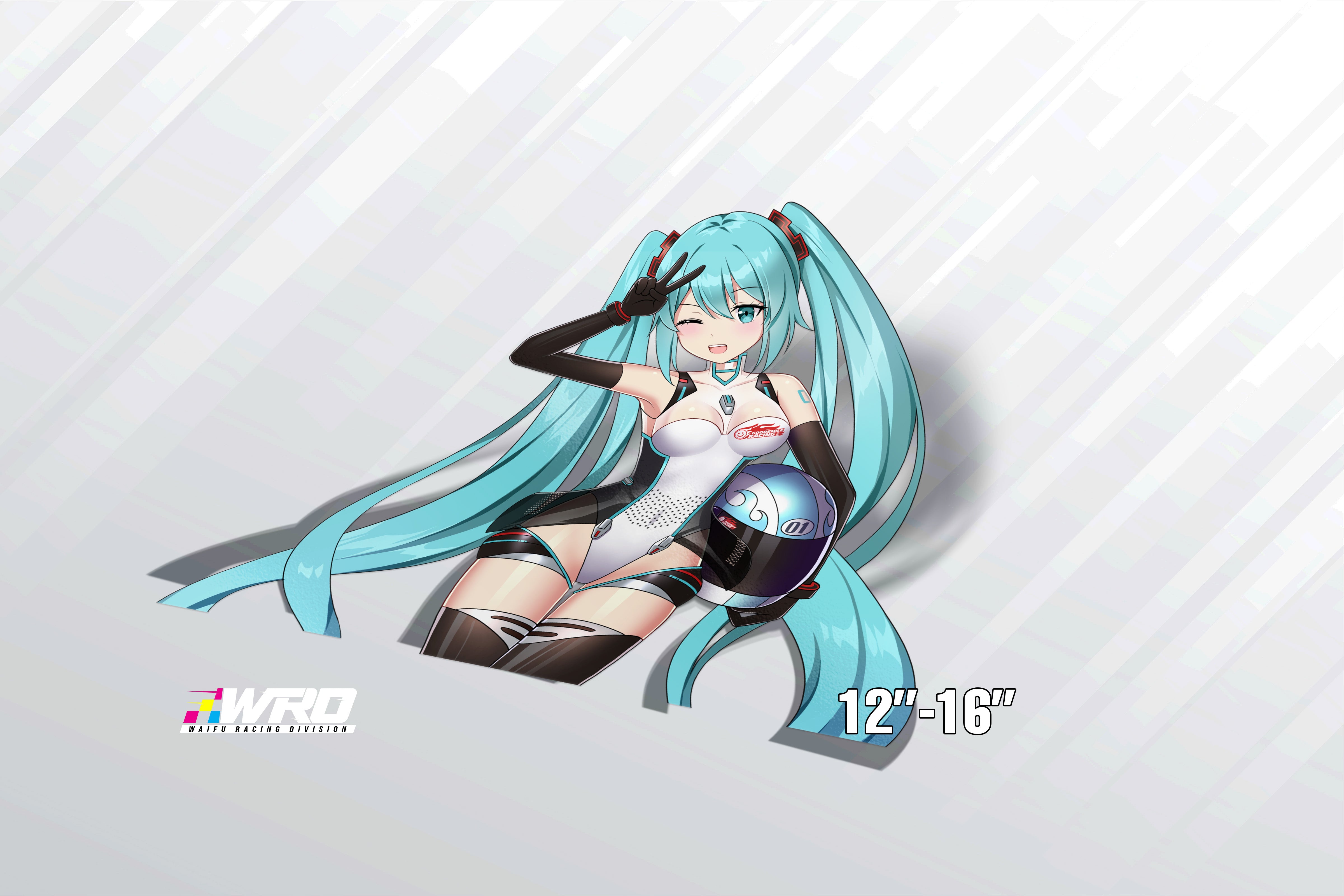Miku Large Sticker – WaifuRacingDivision