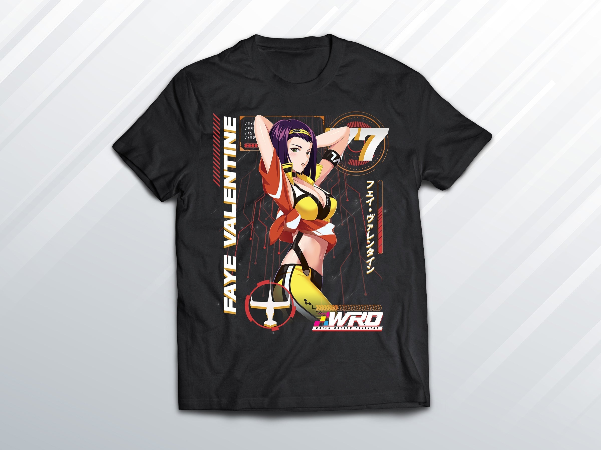 Faye T-shirt (FRONT ONLY) – WaifuRacingDivision